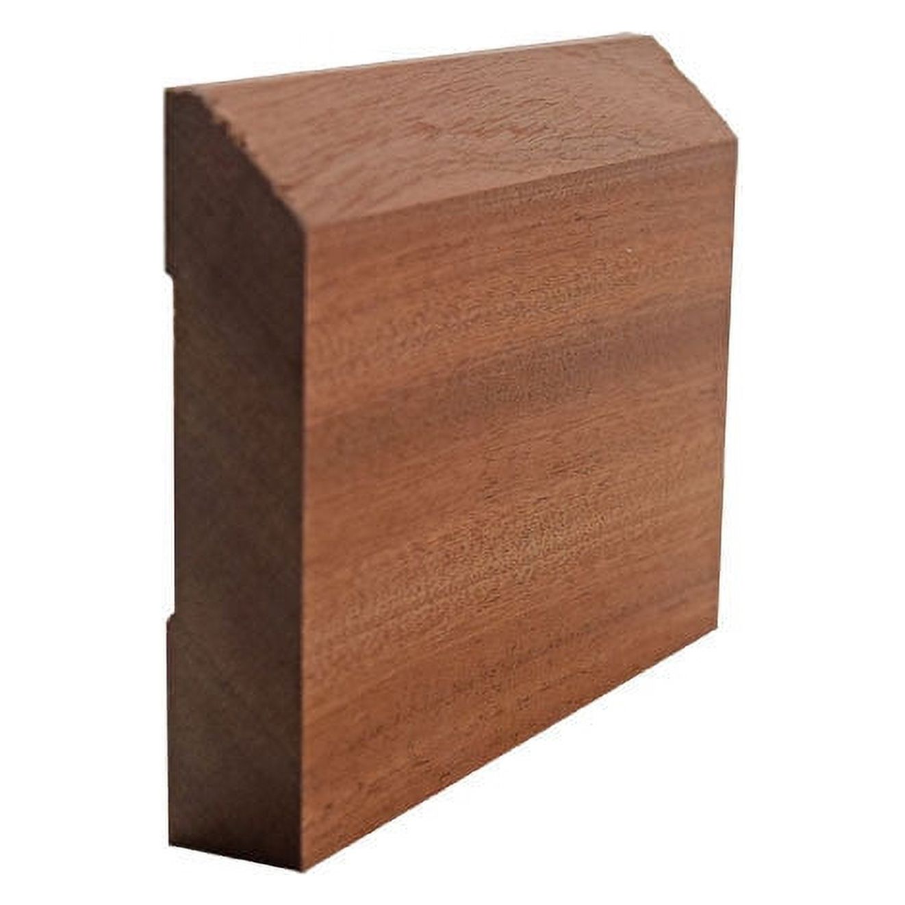 Beveled Baseboard EWBB14, 11/16" x 3-1/2", Sapele Mahogany, 95 ...