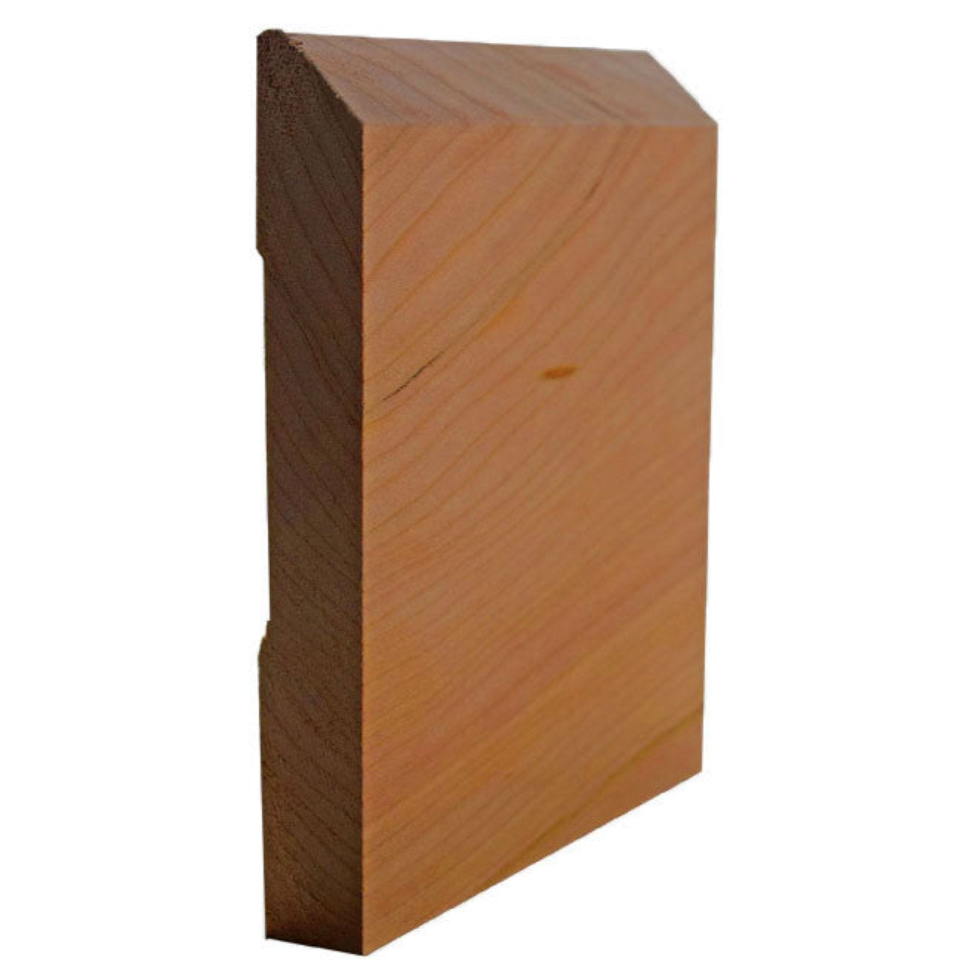 EWBB15 Beveled Edge Baseboard 5-1/4" Tall x 11/16" Moulding Unfinished ...