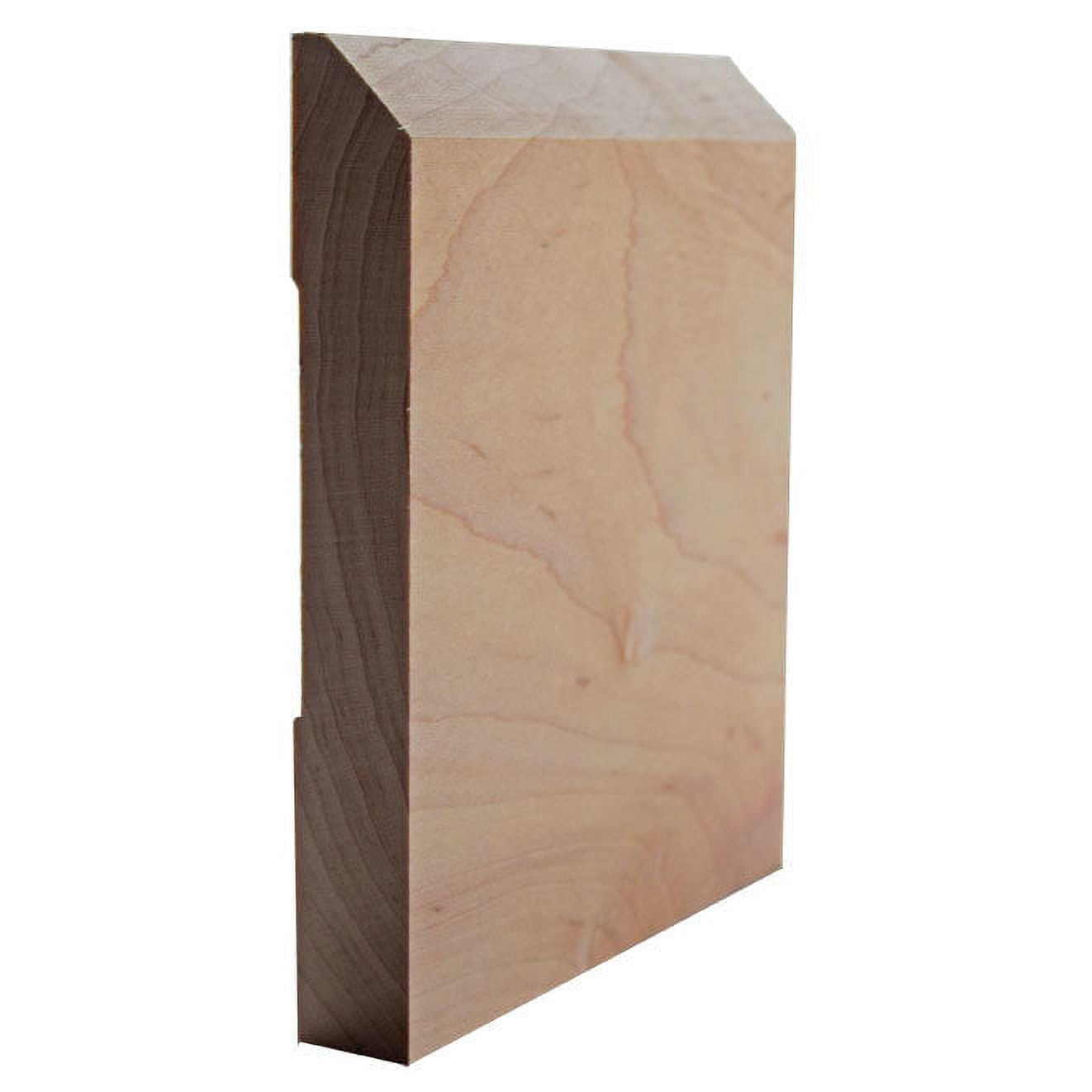 Beveled Baseboard EWBB15, 11/16" x 5-1/4", Maple, 95" - Walmart.com