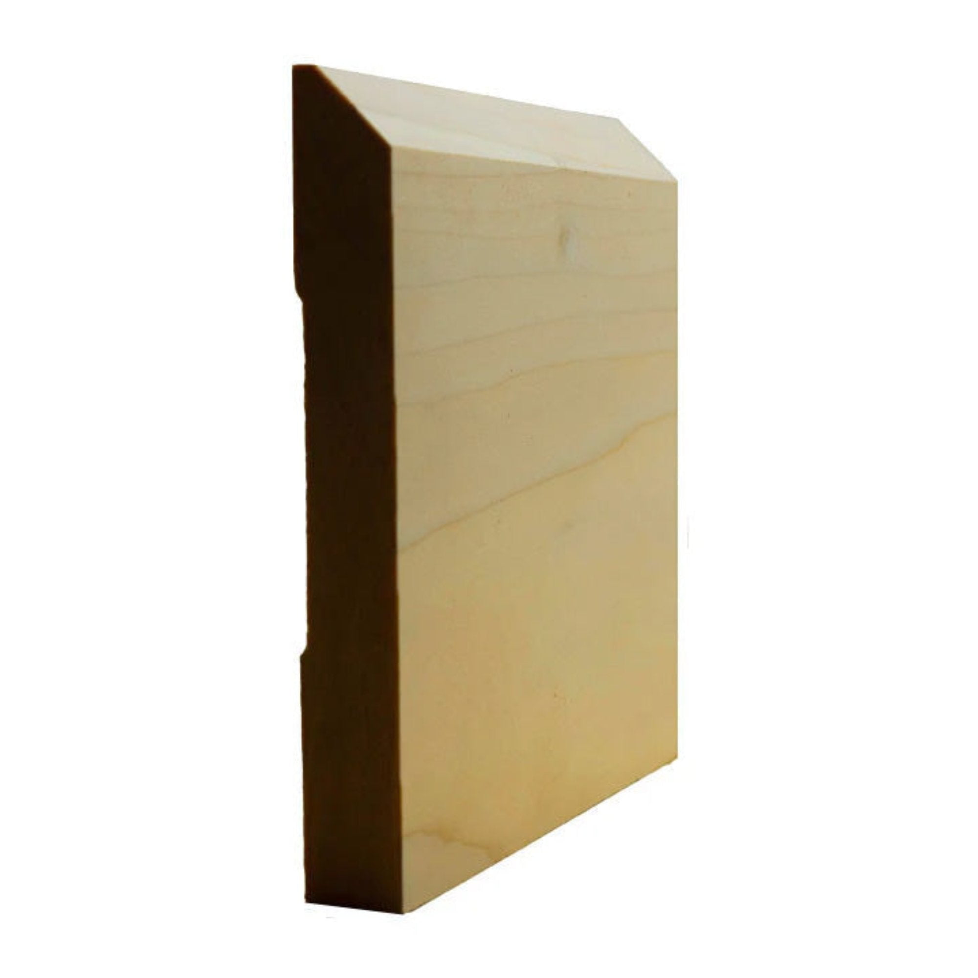 Beveled Baseboard EWBB15, 11/16" x 5-1/4", Poplar, 95" - Walmart.com