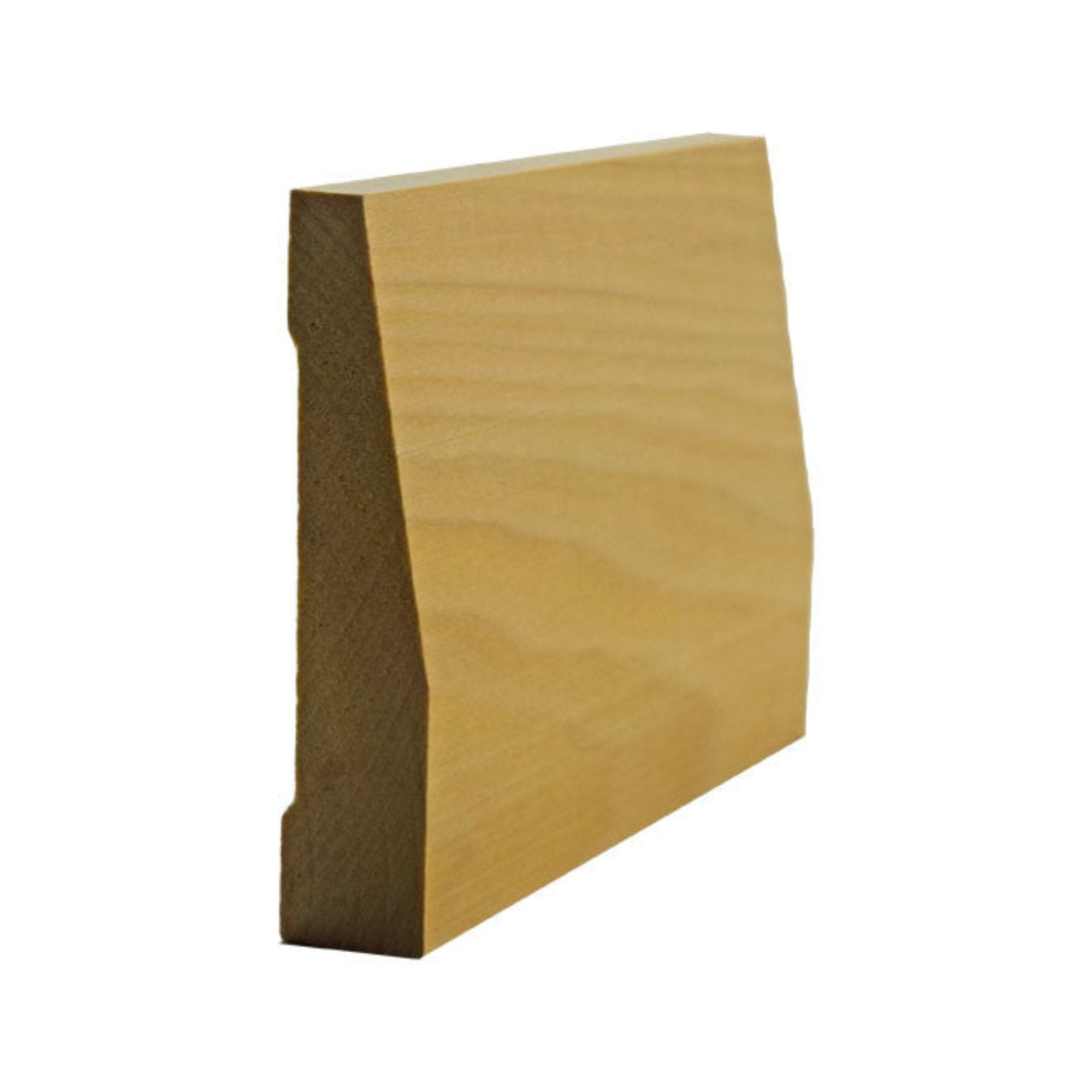 EWBB32 Beveled 3-1/2" Tall x 3/4" Baseboard Moulding. Unfinished ...
