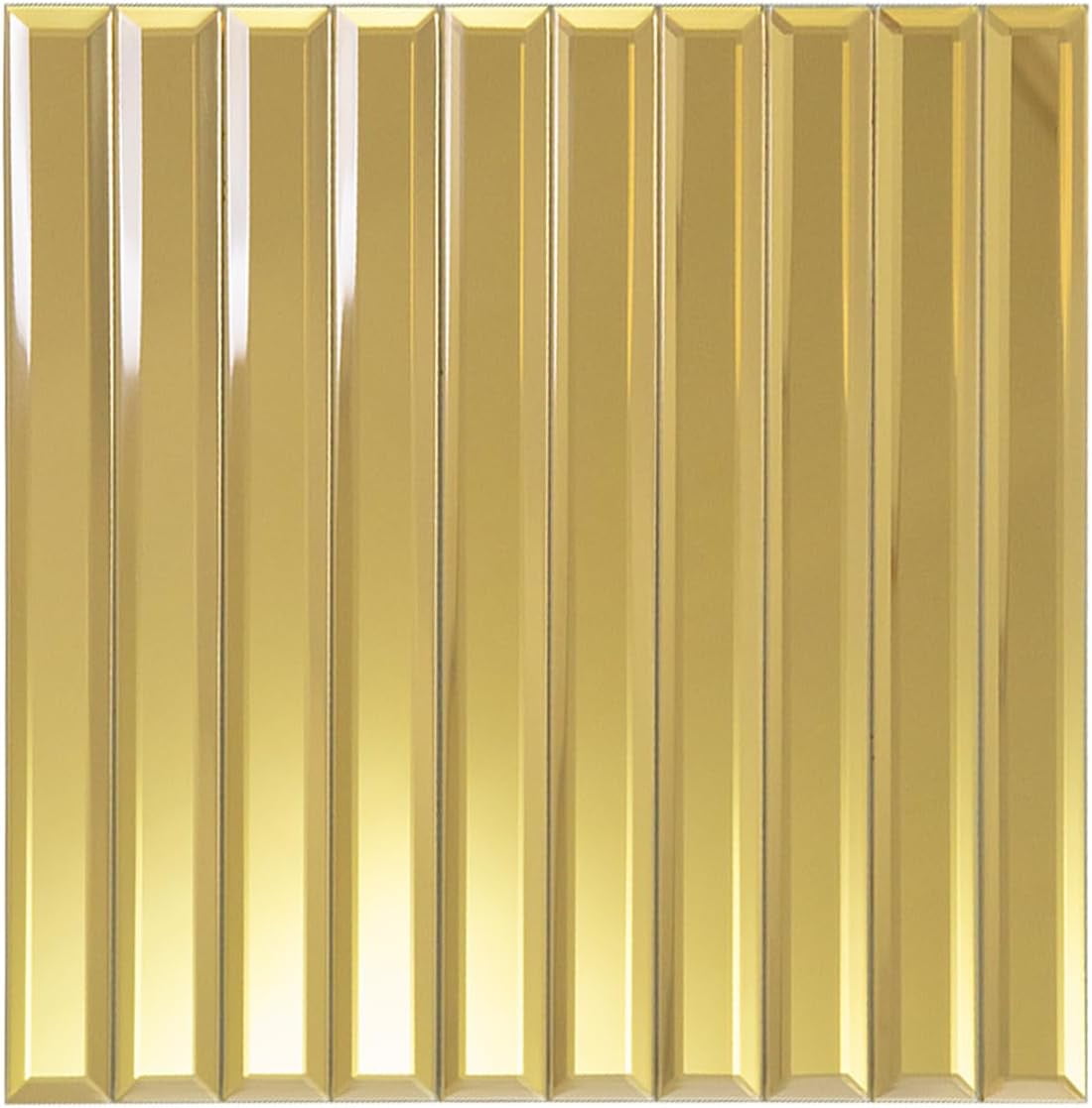 Beveled Edge Gold Mirror Glass Tile, 12x12 Inch Mirror Tiles for ...