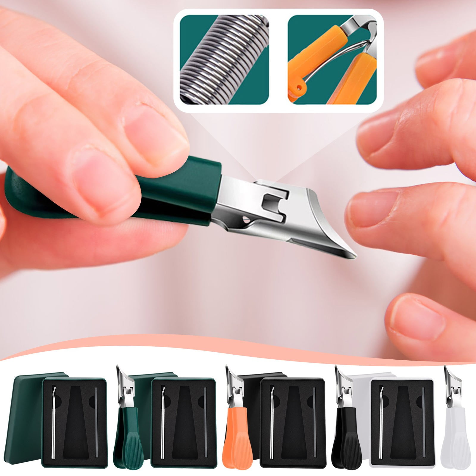 Beveled Nail Clippers Set for Thick and Ingrown Toenails | 3-Piece ...