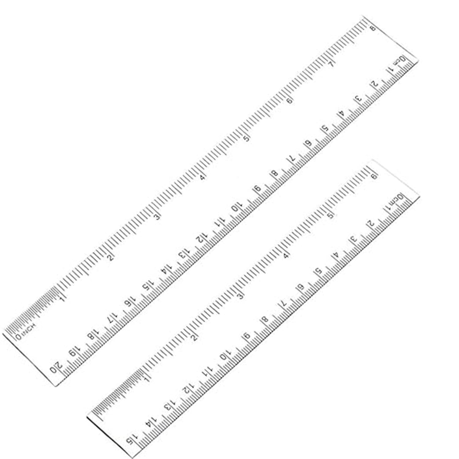Beveled Wooden Ruler with Single Metal Edge, 18 Inch - Walmart.com