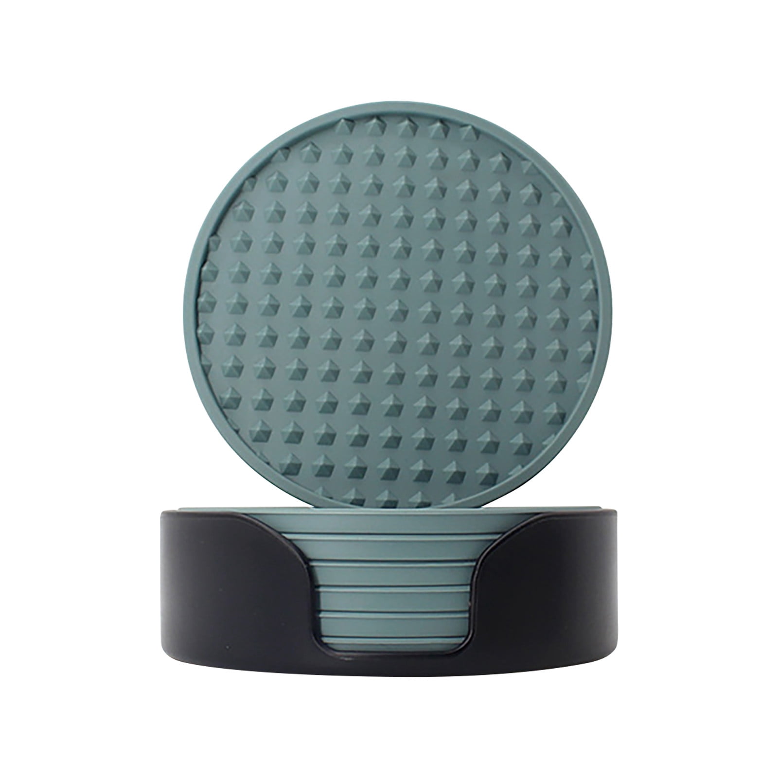 Beverage Cup Holder, Silicone Cup Holder 6-piece Set With Plastic Stand ...