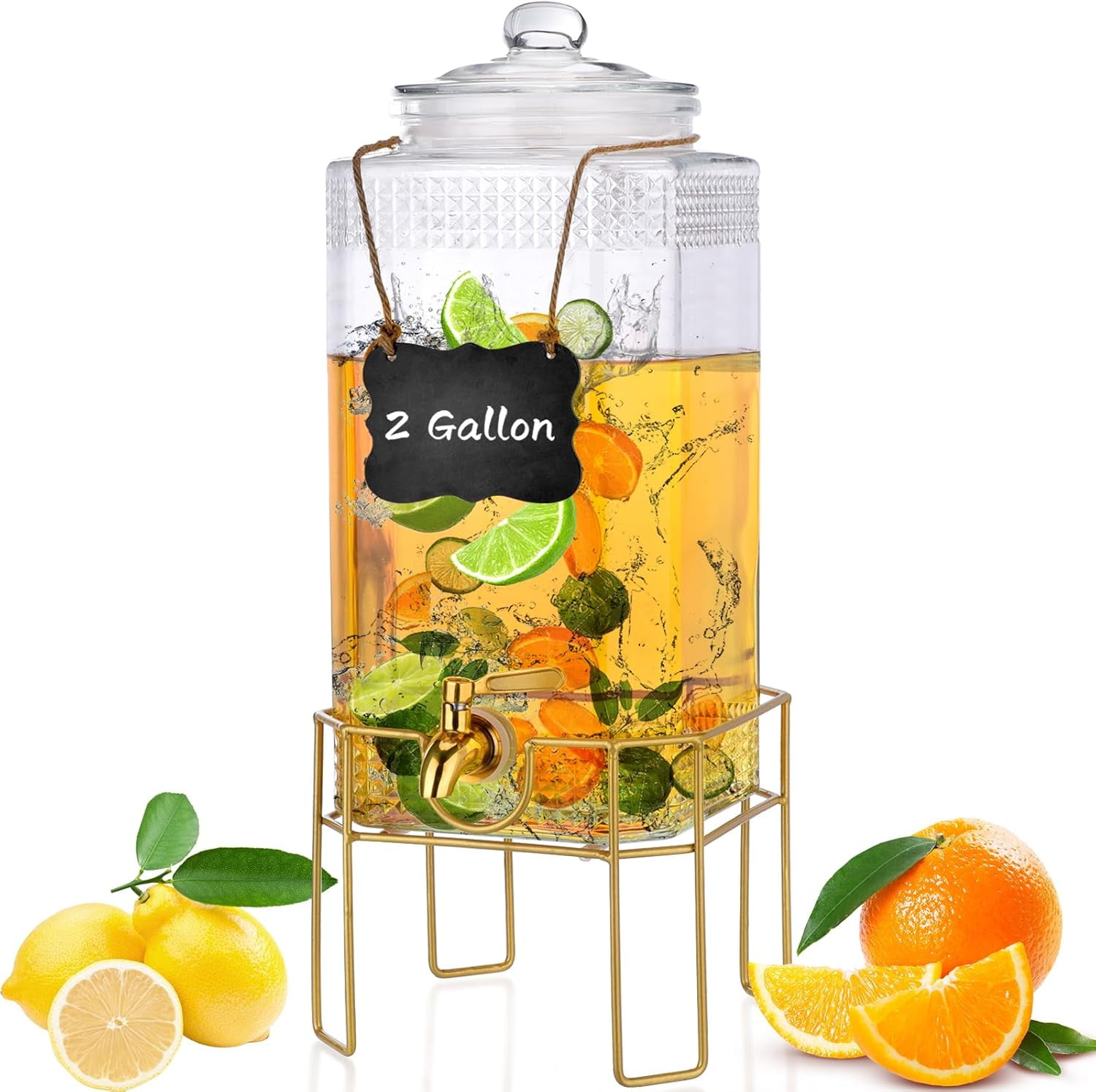 Beverage Dispenser, 2 Gallon Beverage Dispenser for Party, Beverage ...