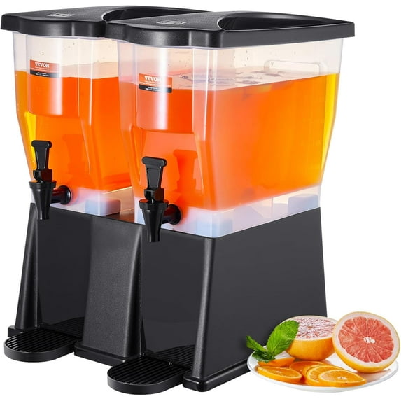 Beverage Dispenser, 3 Gallon x 2 Drink Dispensers for Parties, Plastic ...
