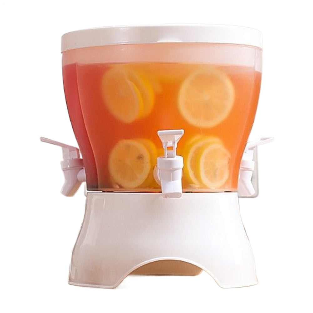 Beverage Dispenser 5.3L Drink Dispenser with Spigot Rotating Jug ...