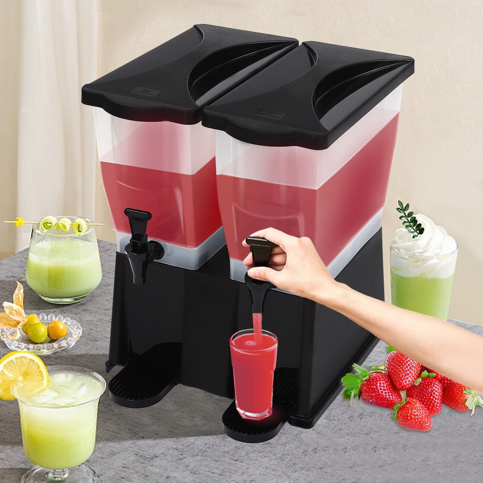 Beverage Dispenser, Dual Filtration Water Drink Beverage Dispenser ...
