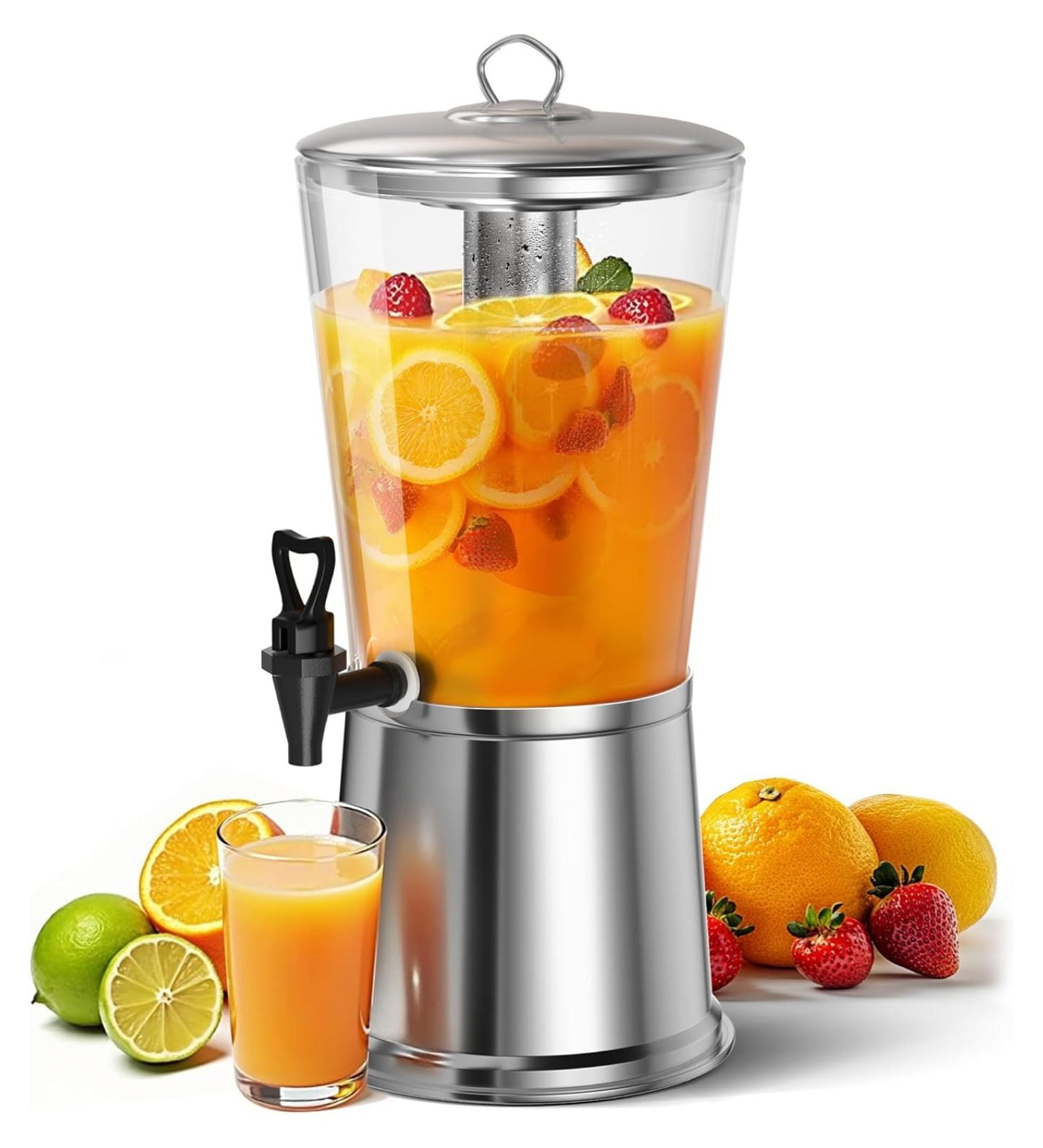 Beverage Dispenser With Stand, Drink Dispenser for Party, Stainless ...