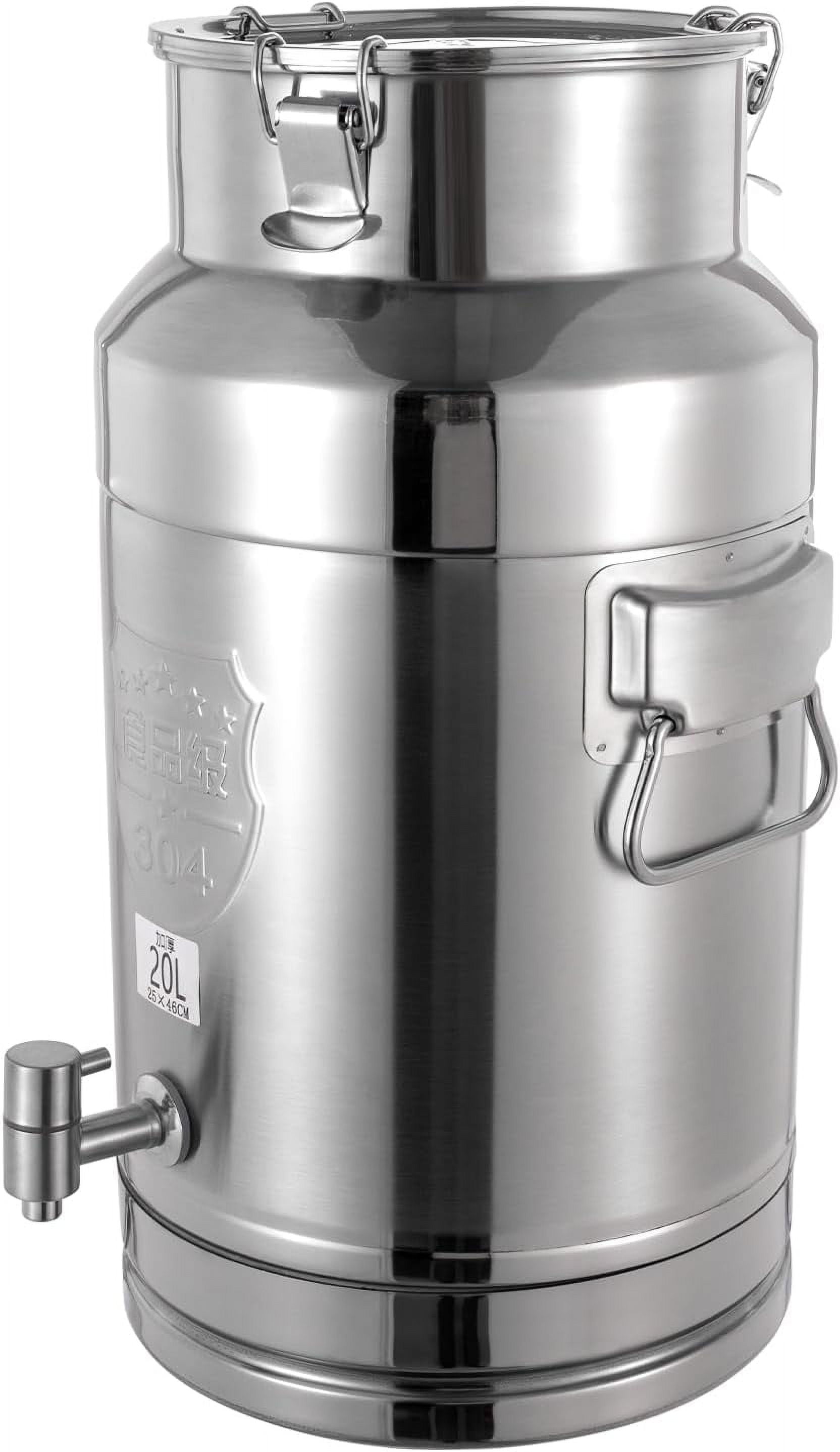 Beverage Dispenser w/Spigot Round Beverage Drink Dispenser for Milk ...
