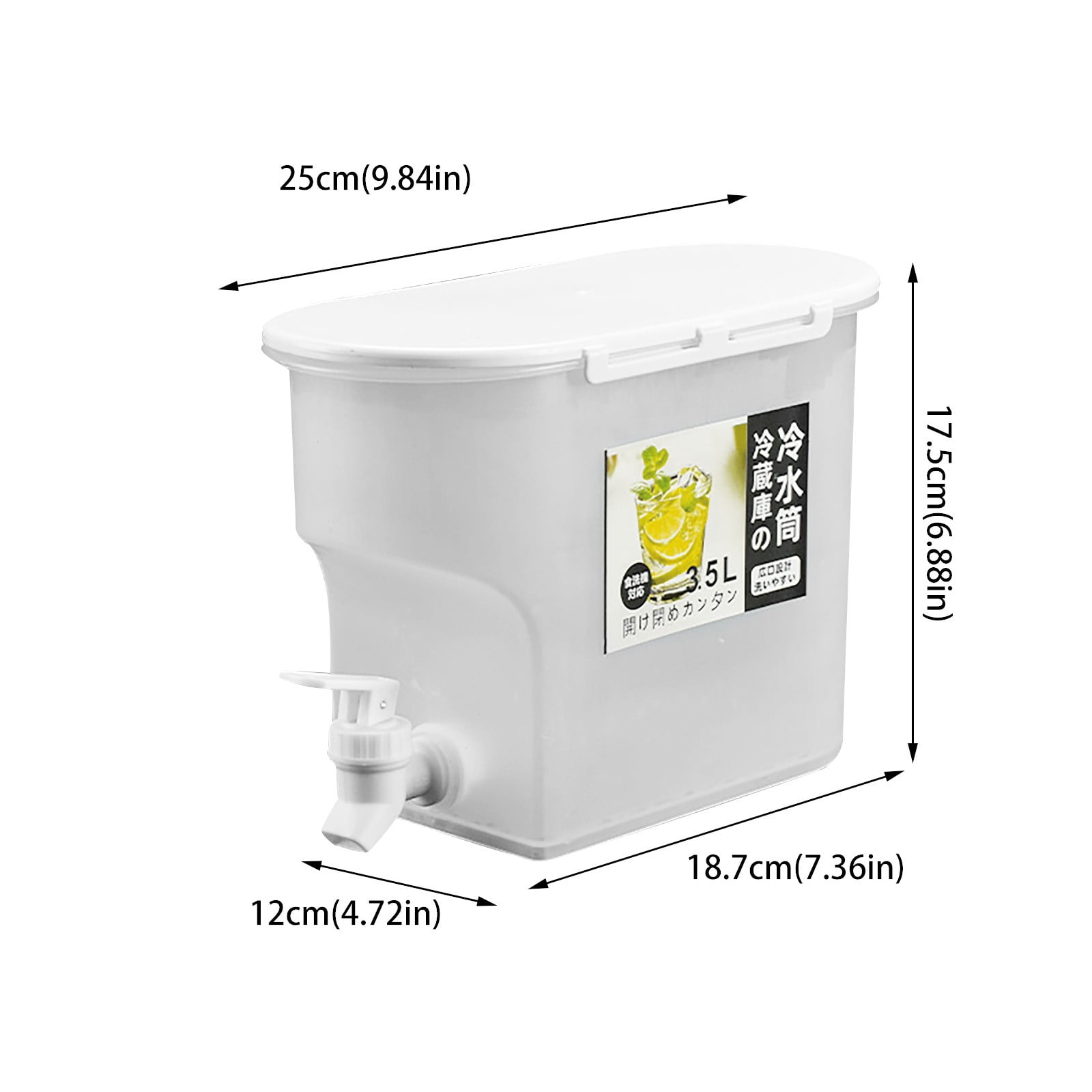 Beverage Dispenser with Faucet - High Temp Resistance Iced Tea Bucket ...