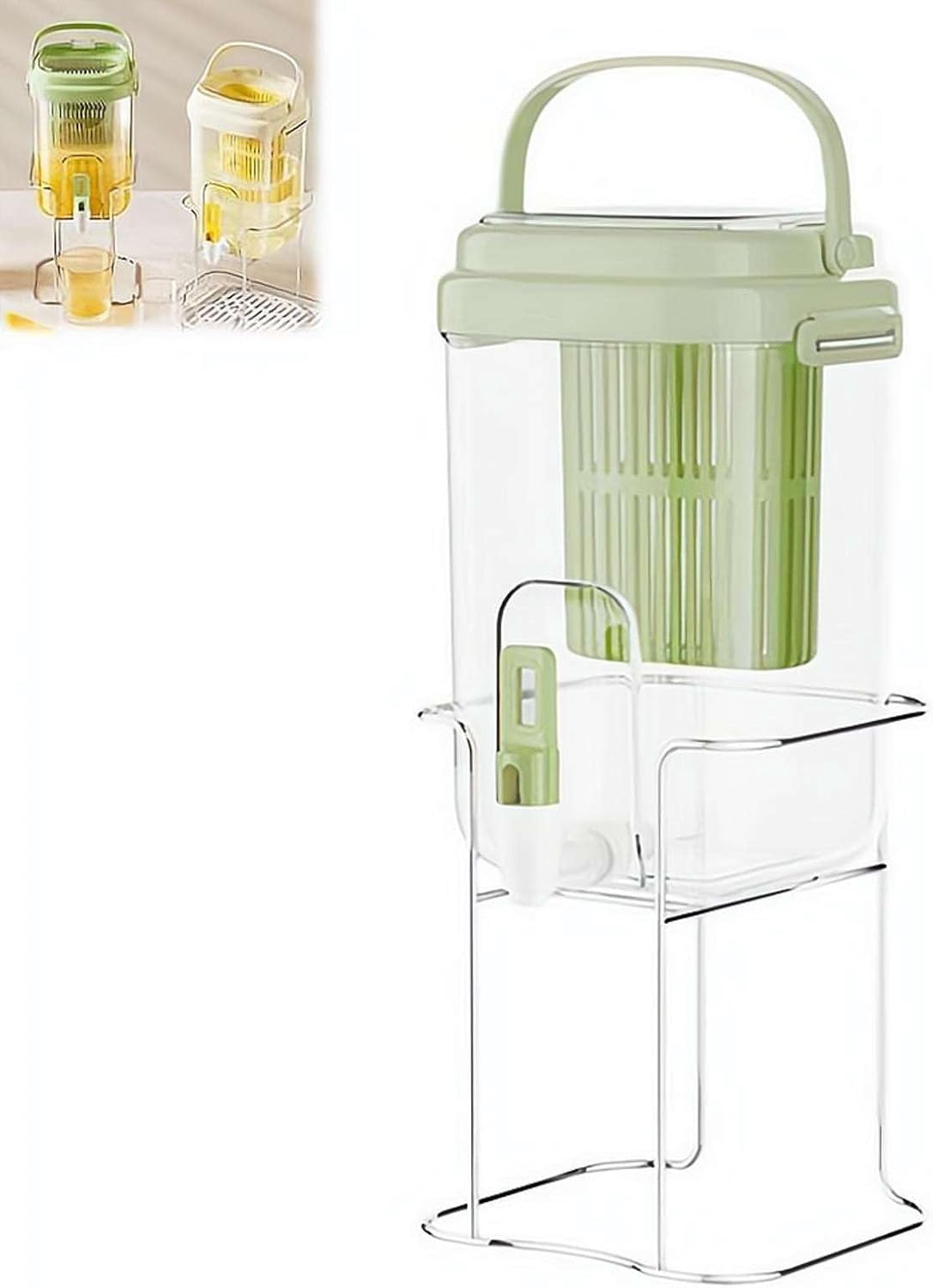 Beverage Dispenser with Stand Lid and Spigot for Parties Juice Tea ...