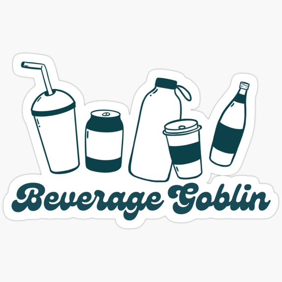 Beverage Goblin Sticker Phone Decal Water Bottle Stickers Car Decals ...