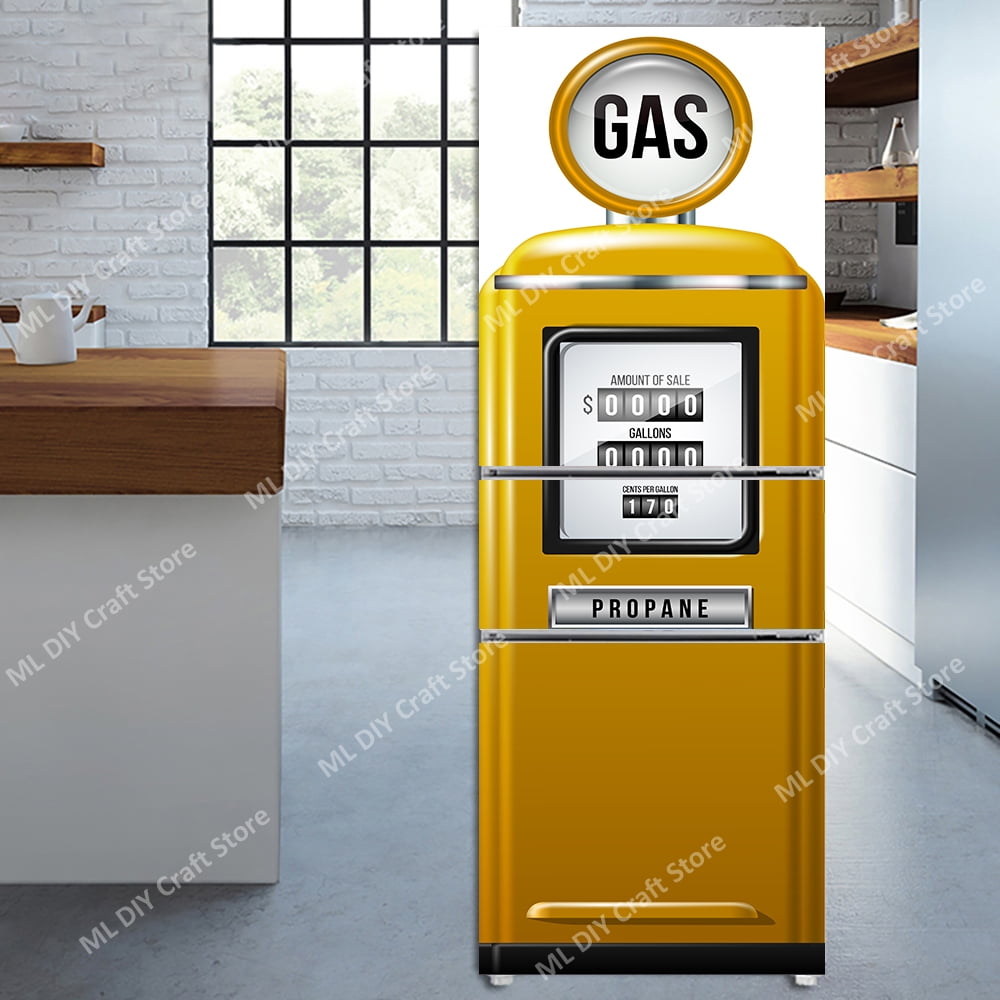 Beverage Vending Machine Refrigerator Door Wall Sticker Self-adhesive ...