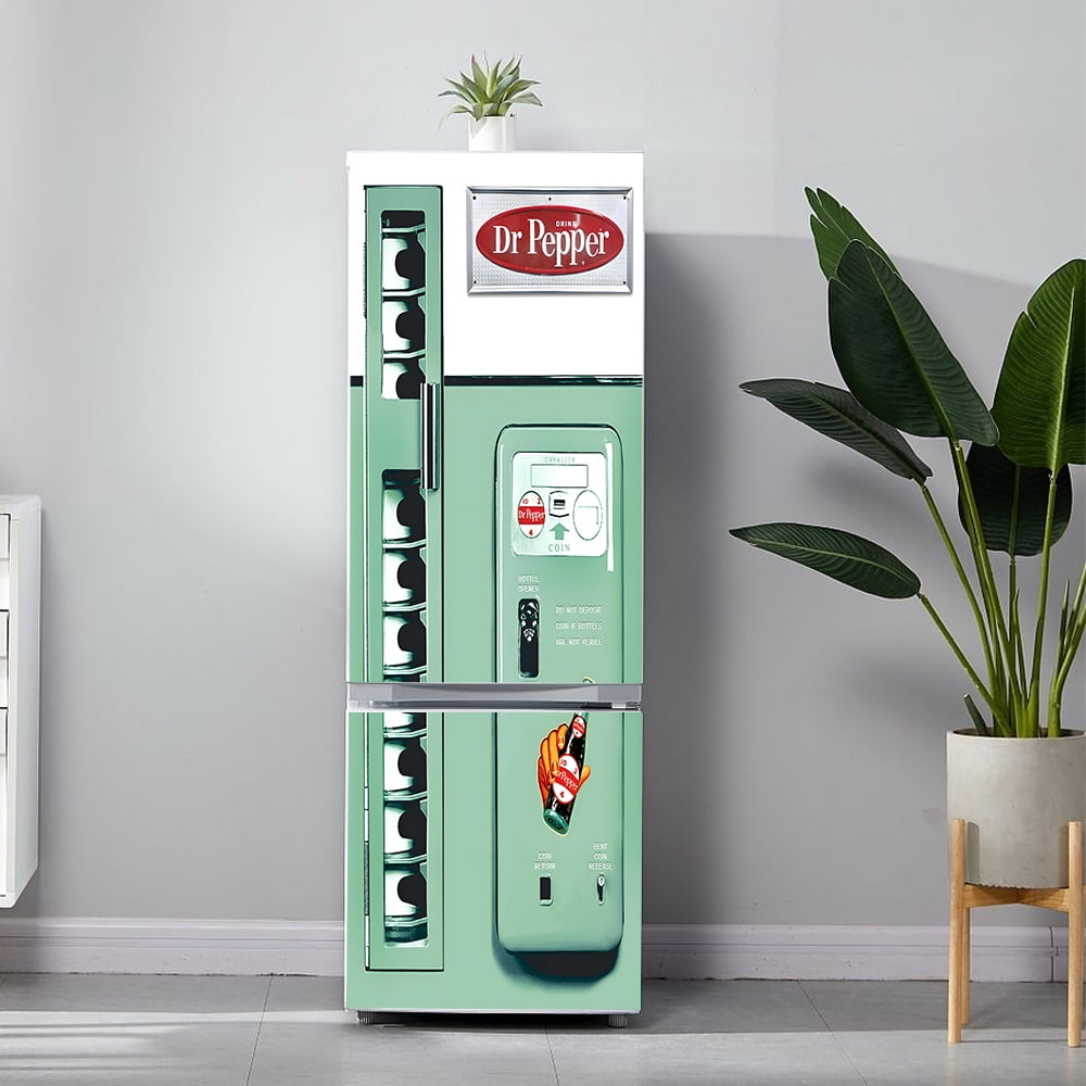 Beverage Vending Machine Refrigerator Door Wall Sticker Self-adhesive ...