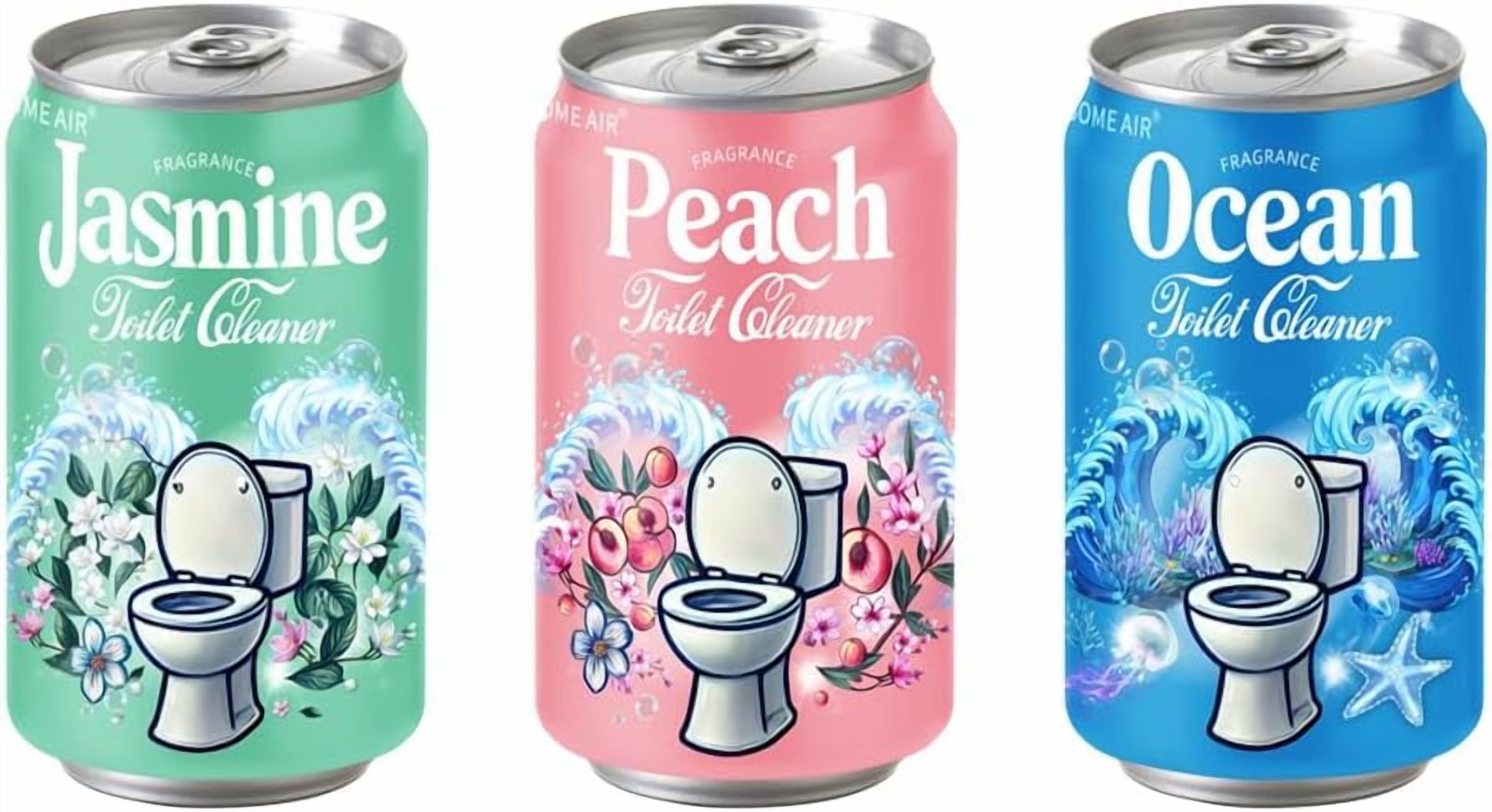 Beverage can Toilet Bowl Cleaner Septic Tablets in Bottles Automatic ...