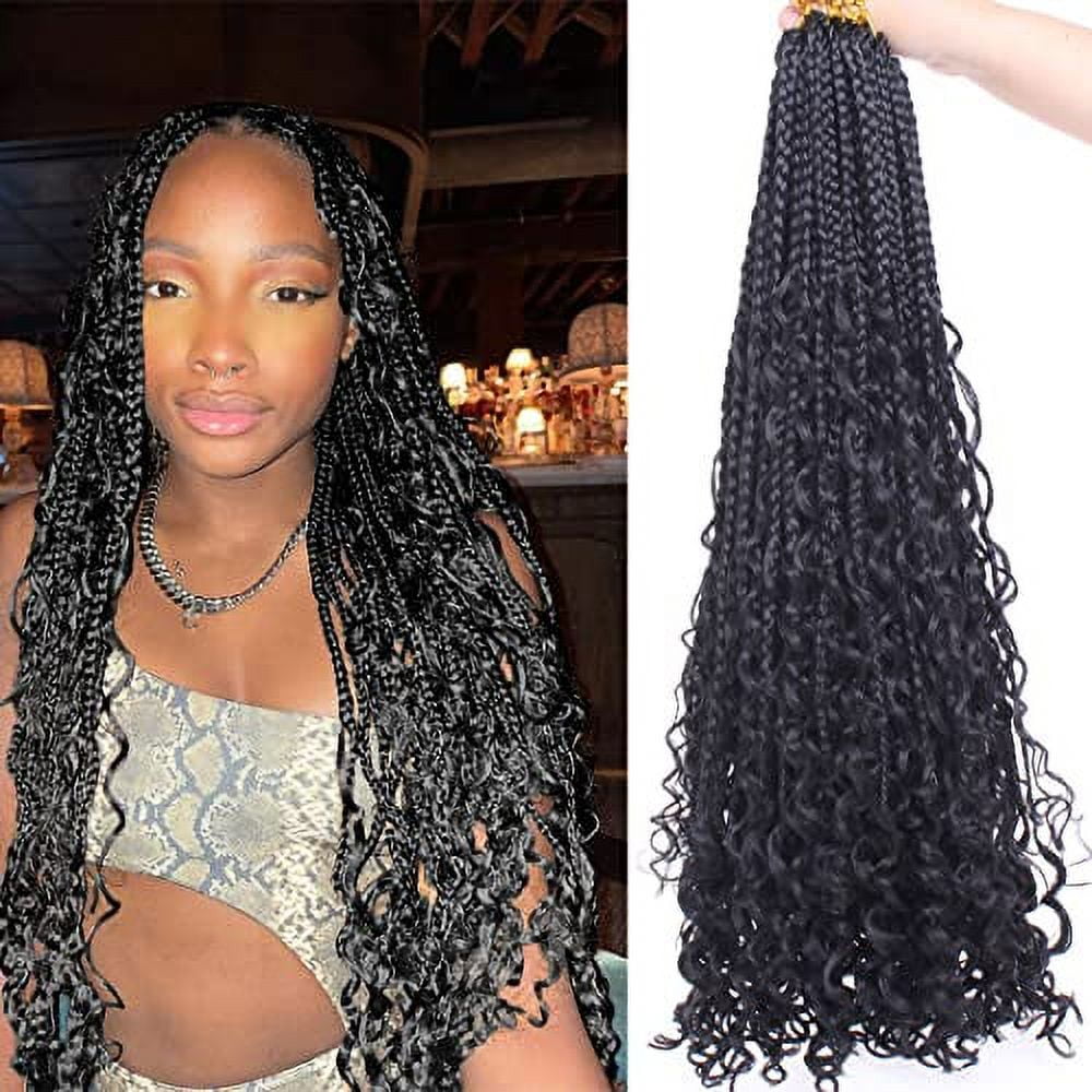 Beverlee 24 Inch Boho Box Braids 8 Packs Goddess Box Braids Crochet ...