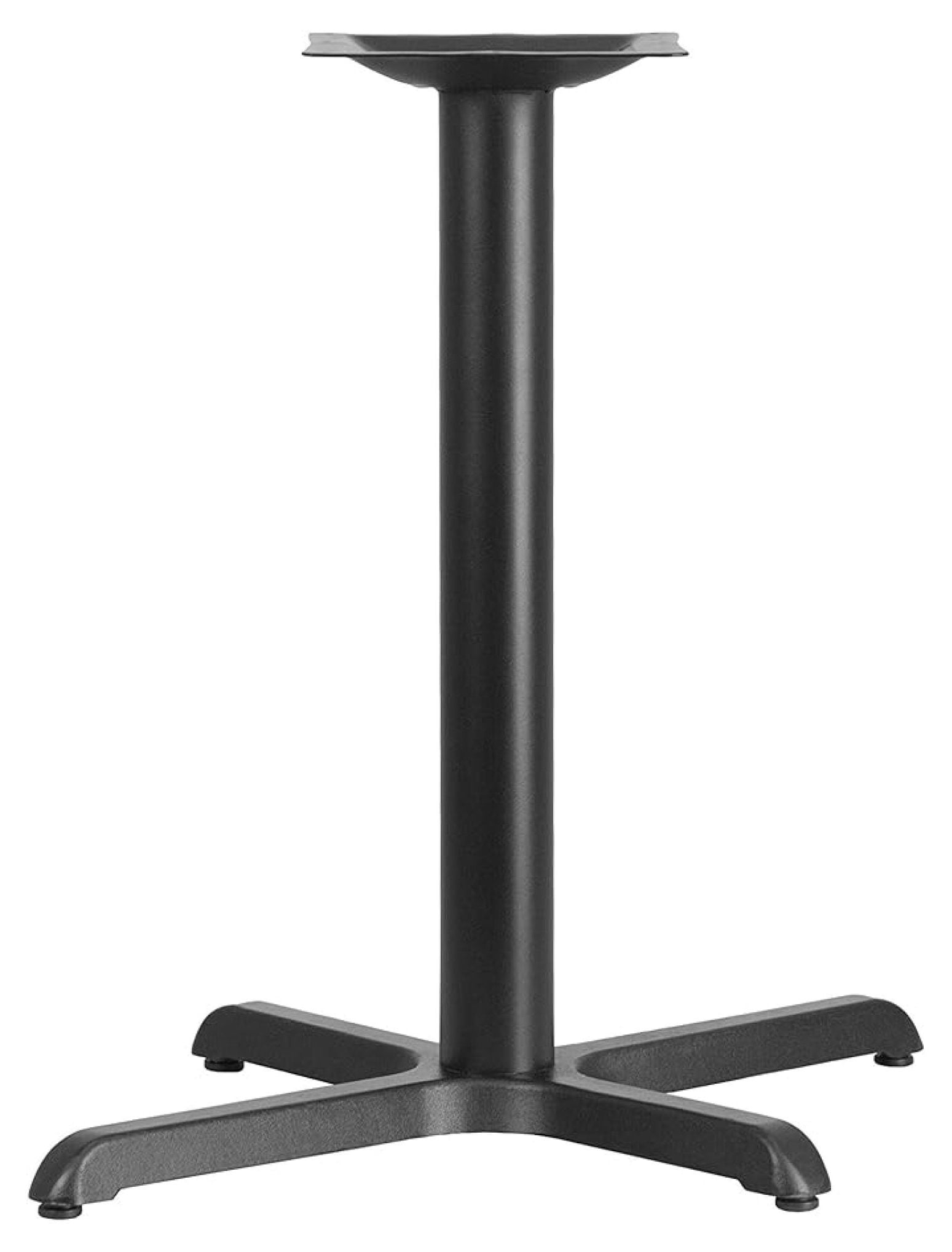 Beverly 23.75" x 30" Restaurant Table X-Base with 3" Diameter Table ...