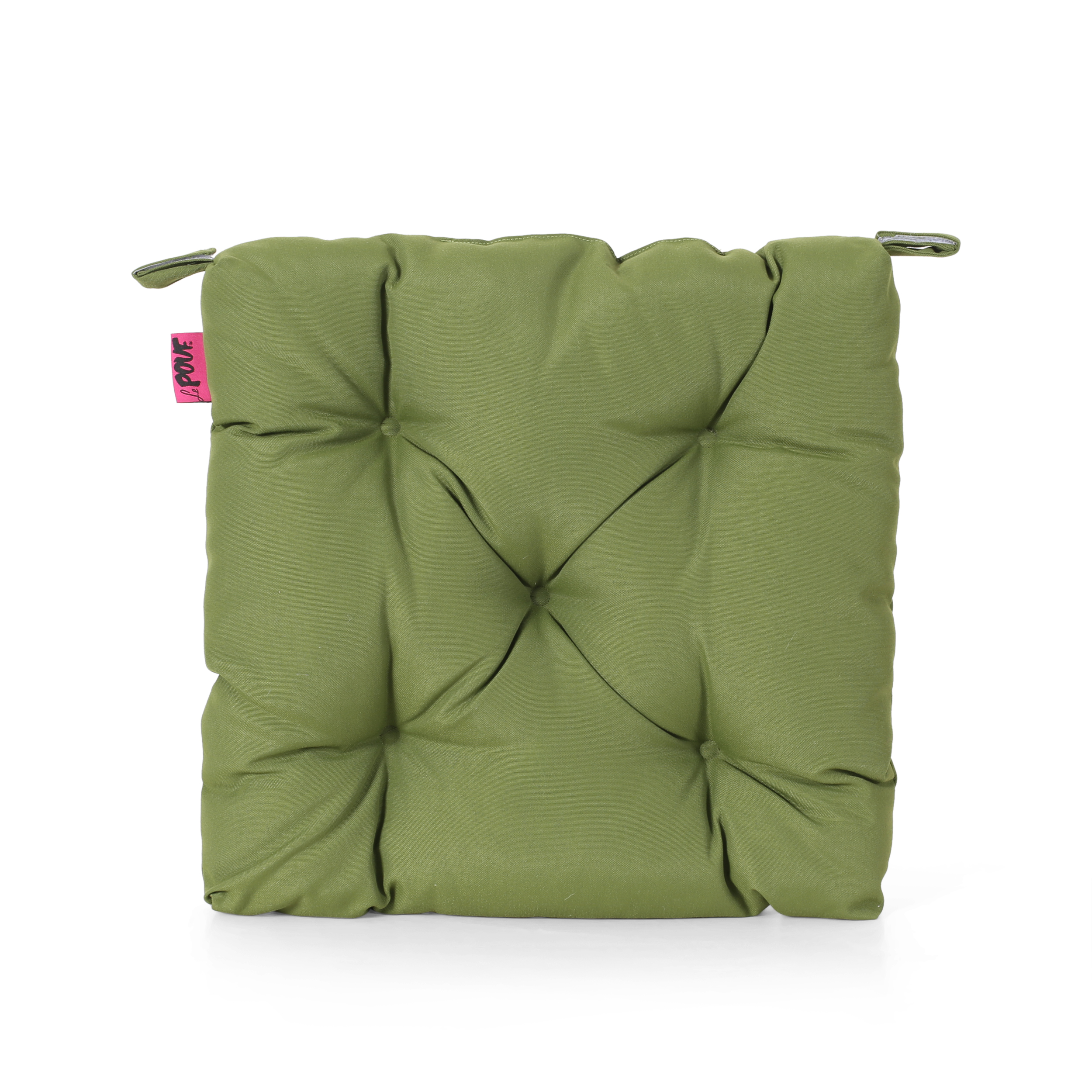 Beverly Baird Indoor Fabric Classic Tufted Chair Cushion, Olive ...