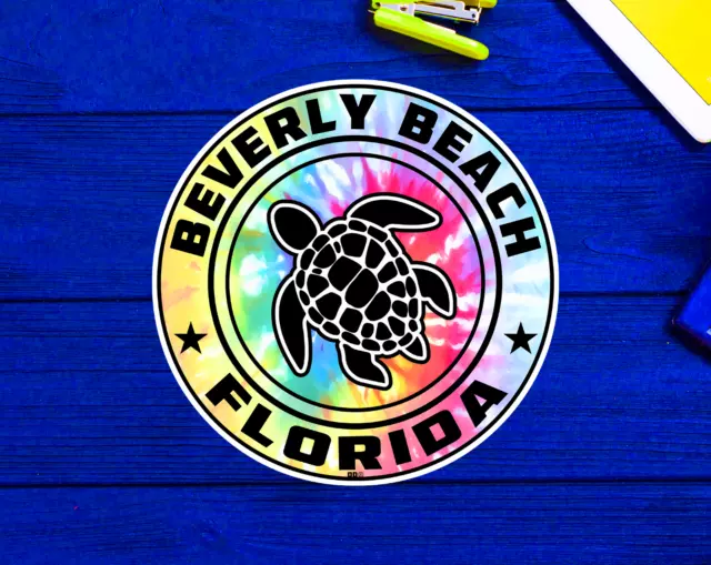 Beverly Beach Florida Beach Sticker Decal Sticker Phone Decal Water ...