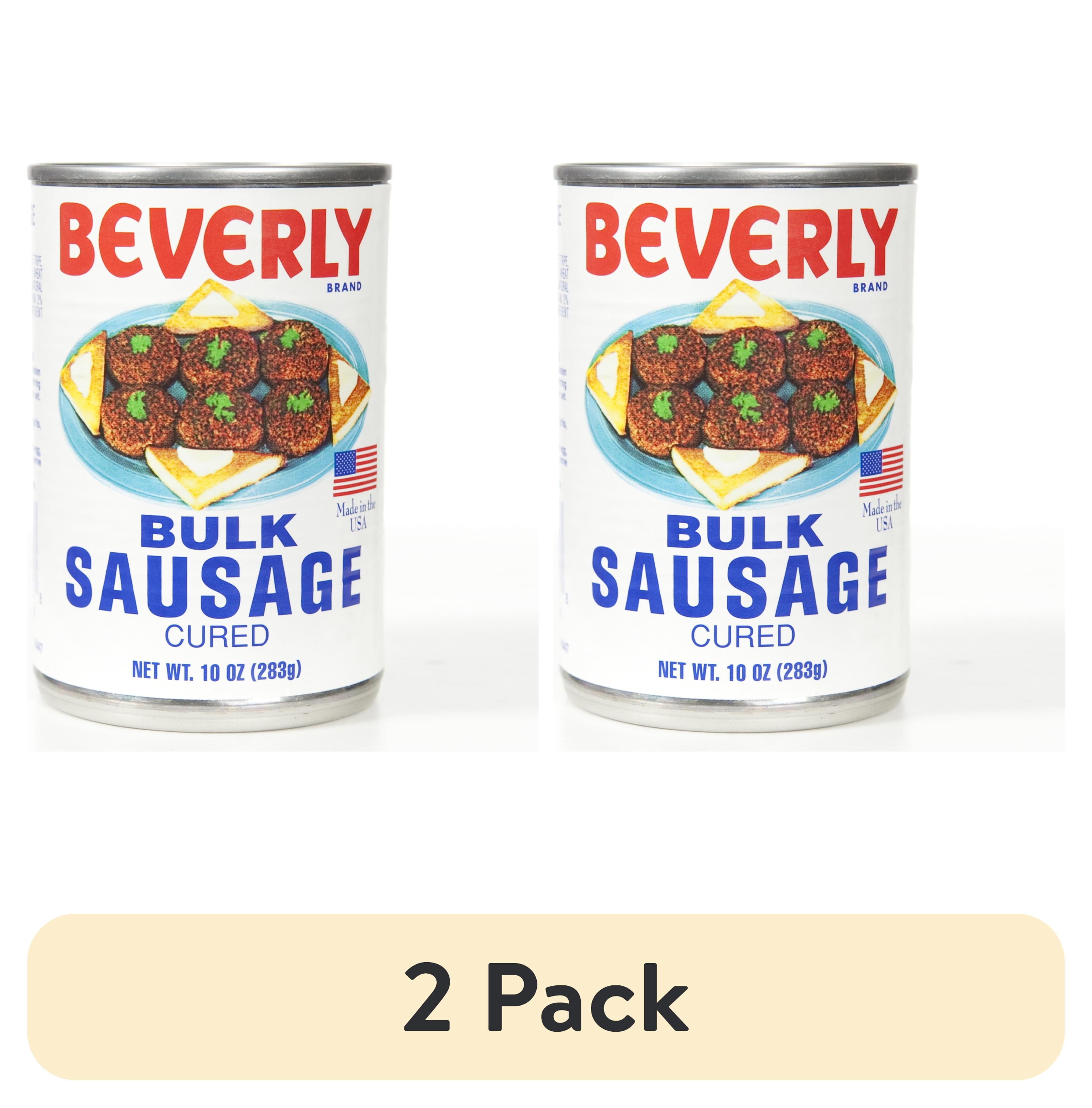 (2 pack) Beverly Bulk Sausage, Cured, Fully Cooked & Ready to Eat by ...