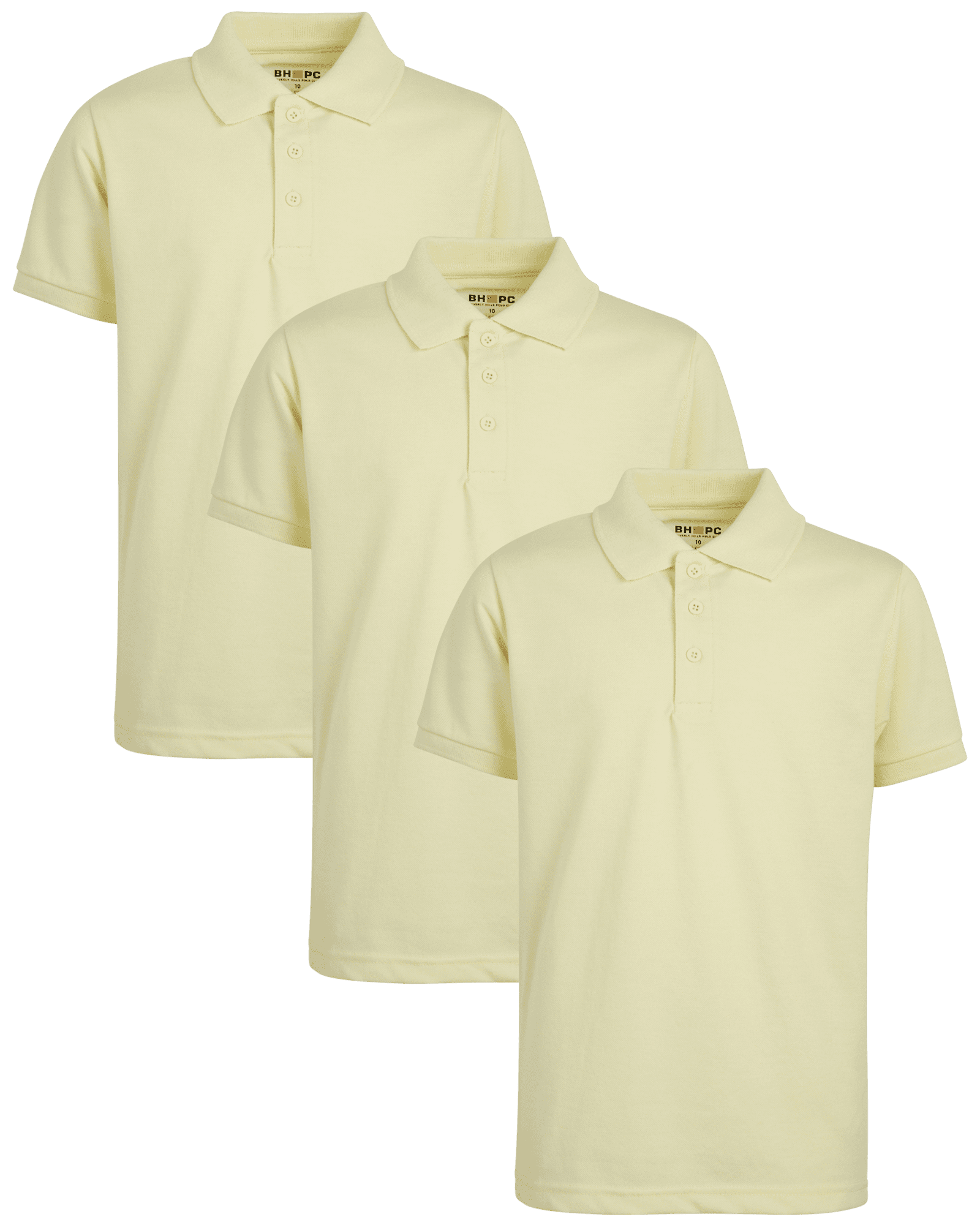 Beverly Hills Polo Club Boys' School Uniform Shirt - Pique Short Sleeve ...