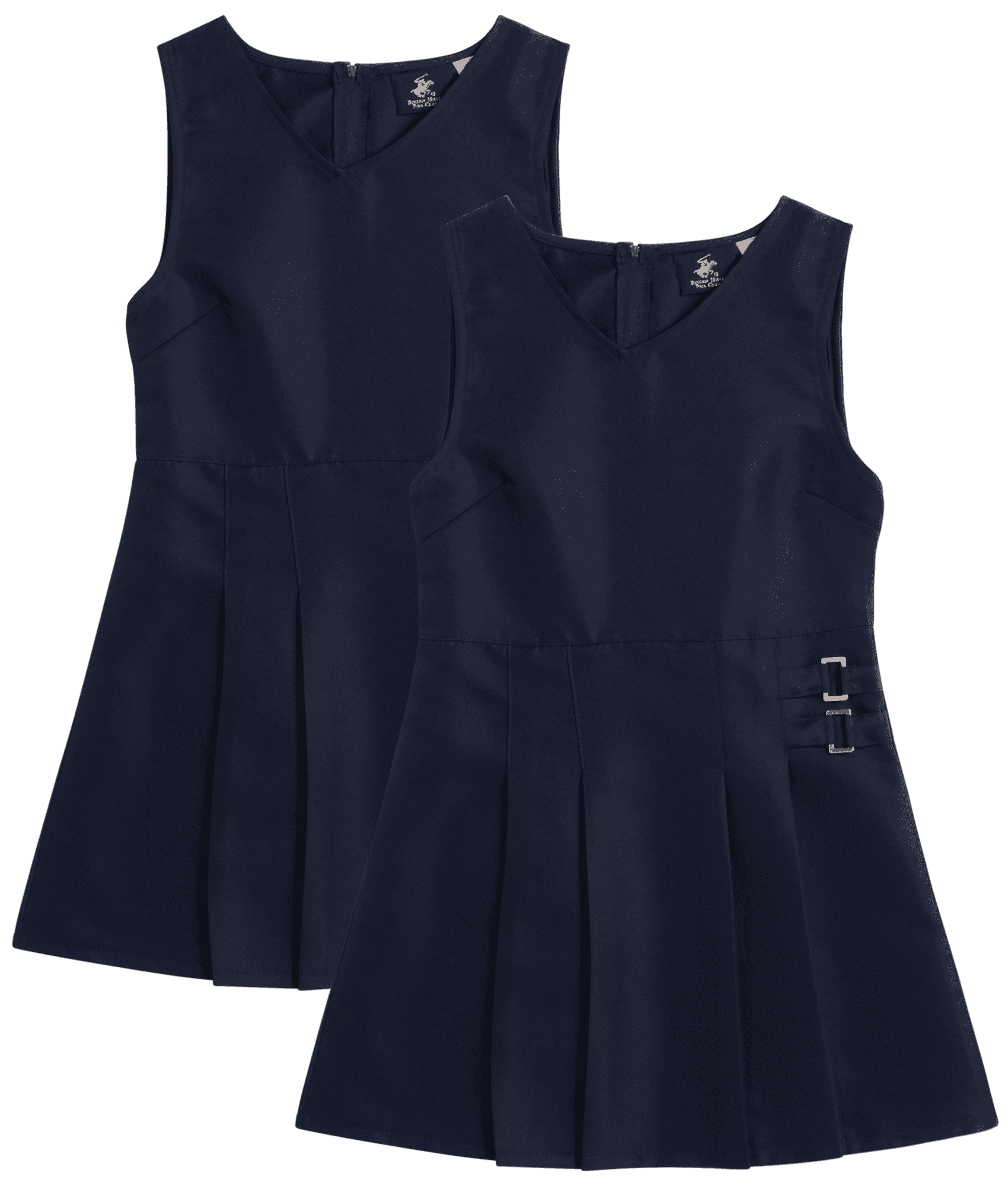 Beverly Hills Polo Club Girls' Sleeveless Pleated School Uniform Jumper ...
