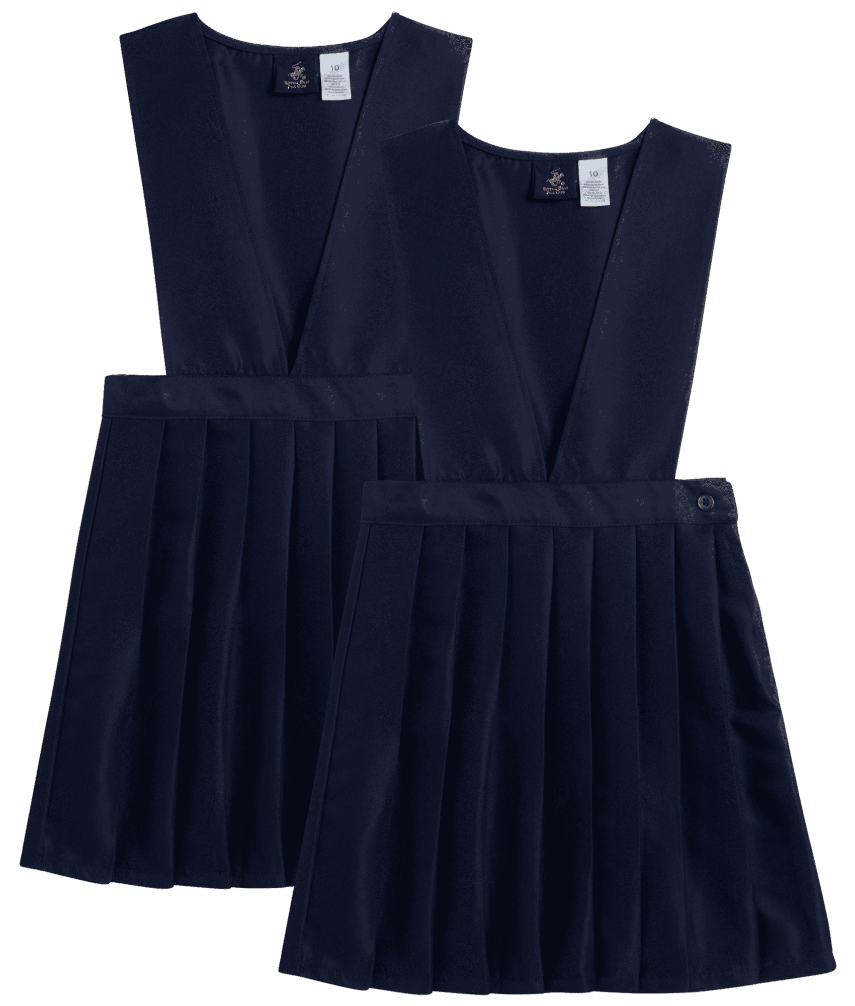 Beverly Hills Polo Club Girls' Sleeveless Pleated School Uniform Jumper ...
