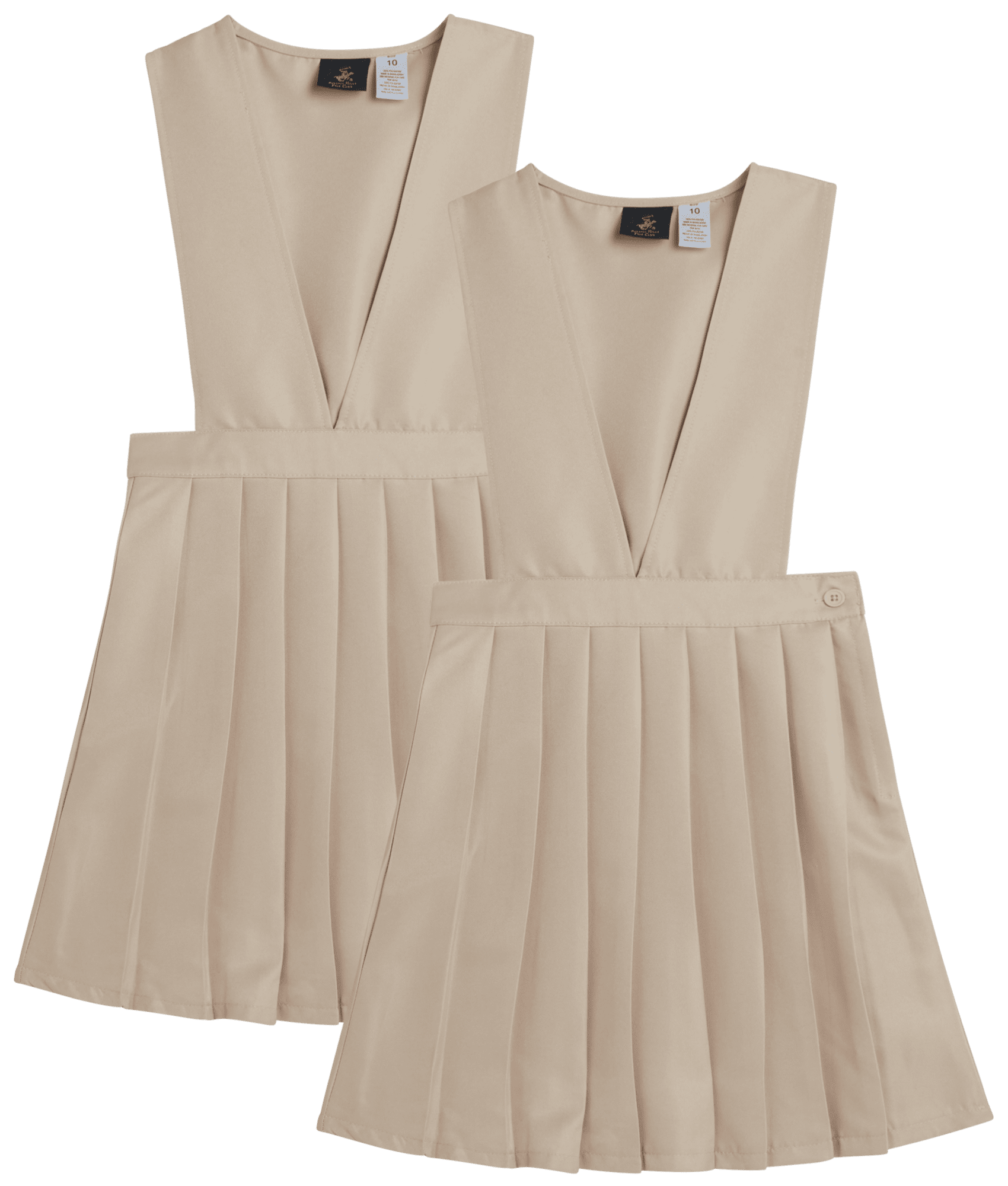 Beverly Hills Polo Club Girls' Sleeveless Pleated School Uniform Jumper ...
