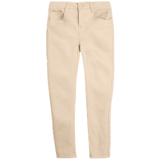 Dickies Girls School Uniform Slim Fit Straight Leg Stretch Twill Pants ...