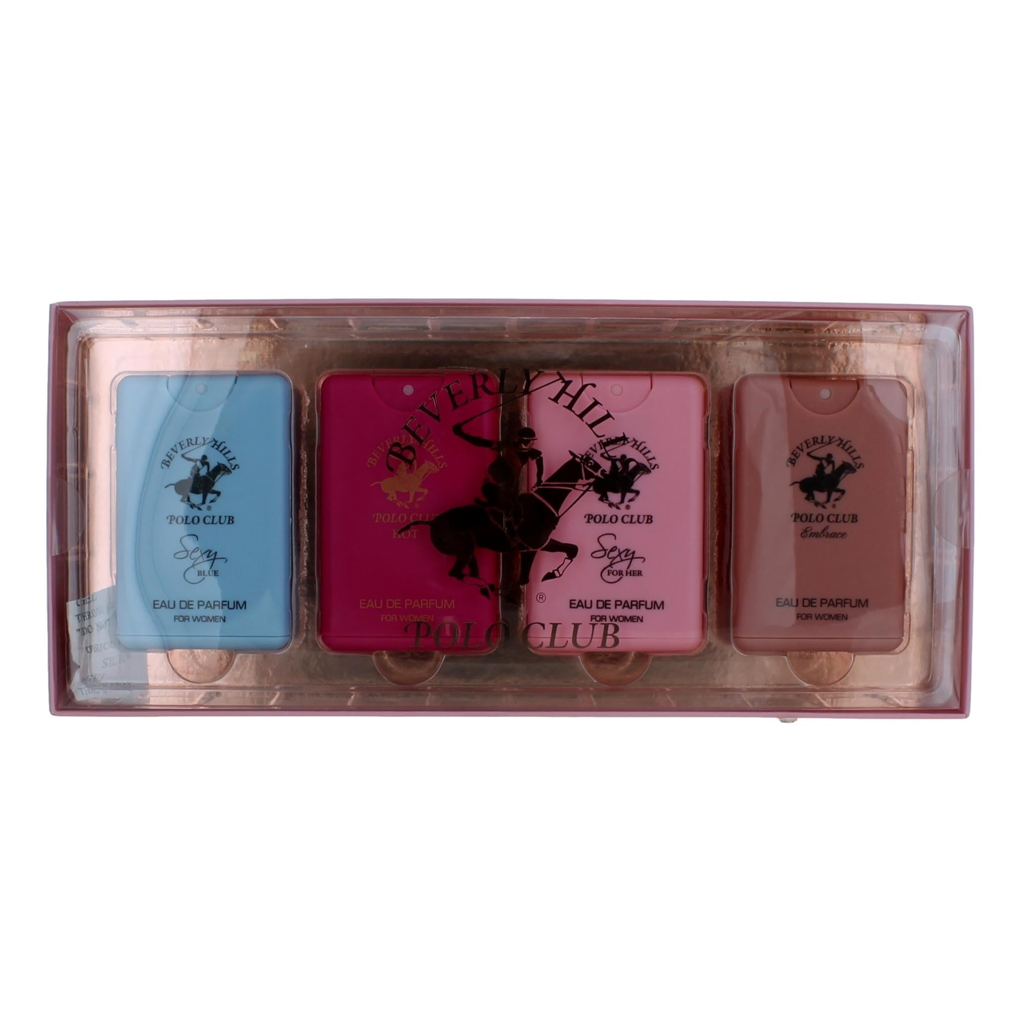 Beverly Hills Polo Club Perfume Collection, Women's Spray Gift Set, 4 ...