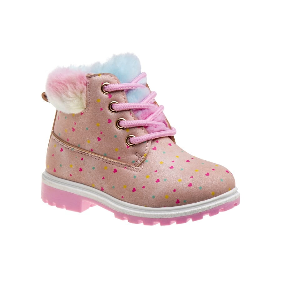 Beverly Hills Polo Club Toddler Girls Lace-Up Boots - PinkMulti, 5 ...