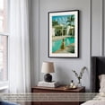 Beverly Hills Poolside Print, Mid Century Modern Wall Art, Old Money ...