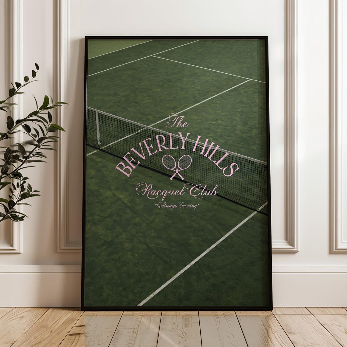 Beverly Hills Racquet Club Poster Tennis Printable Art, Country Club ...