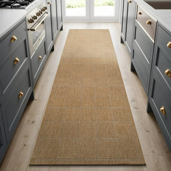 Beverly Rug Easy Jute Outdoor Indoor Non Shedding Easy-Cleaning Rug ...