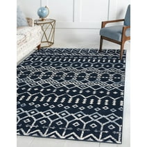 Unique Loom Farm Barnyard Rug Cream/Black 10' x 13' 1" Rectangle Border ...
