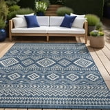 Beverly Rug Large Outdoor Rugs 8' x 10' Patio, Porch, Garden Azure and ...