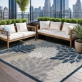 Beverly Rug Outdoor / Indoor Area Rugs Patio Porch Garden Carpet Blue ...