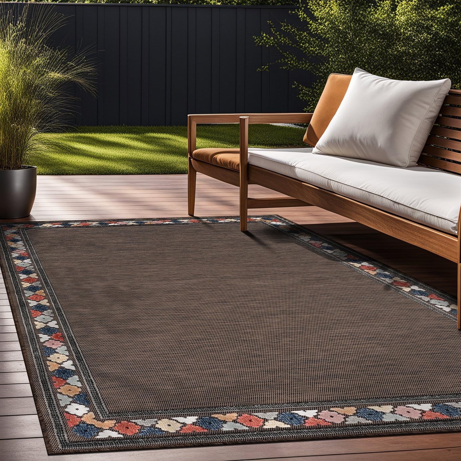 Beverly Rug Outdoor / Indoor Area Rugs Patio Porch Garden Carpet ...