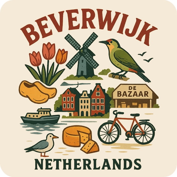 Beverwijk Netherlands Keepsakes Souvenir Vinyl Sticker – Destination ...