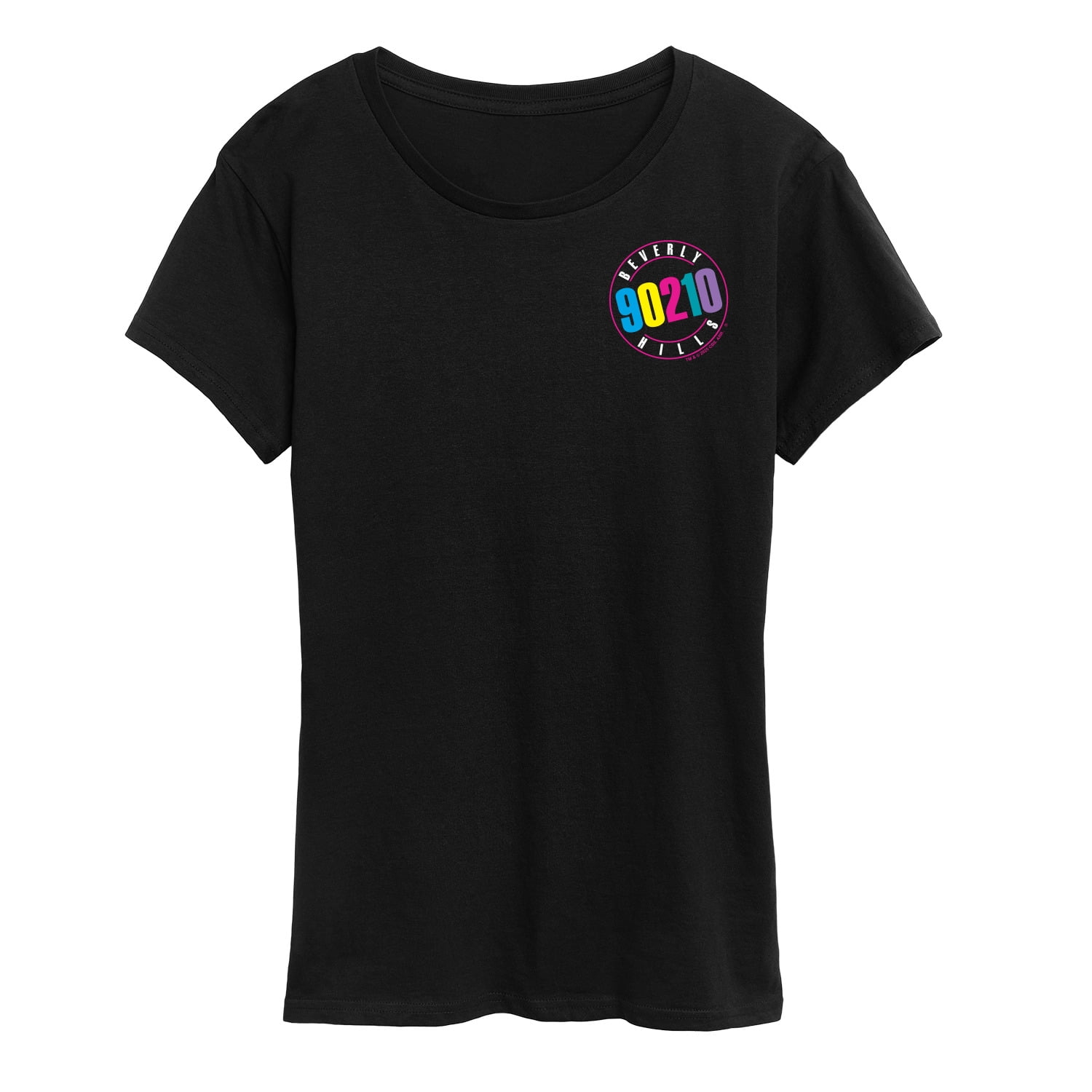 Bevery Hills 90210 - Small Colorful Logo - Women's Short Sleeve Graphic ...