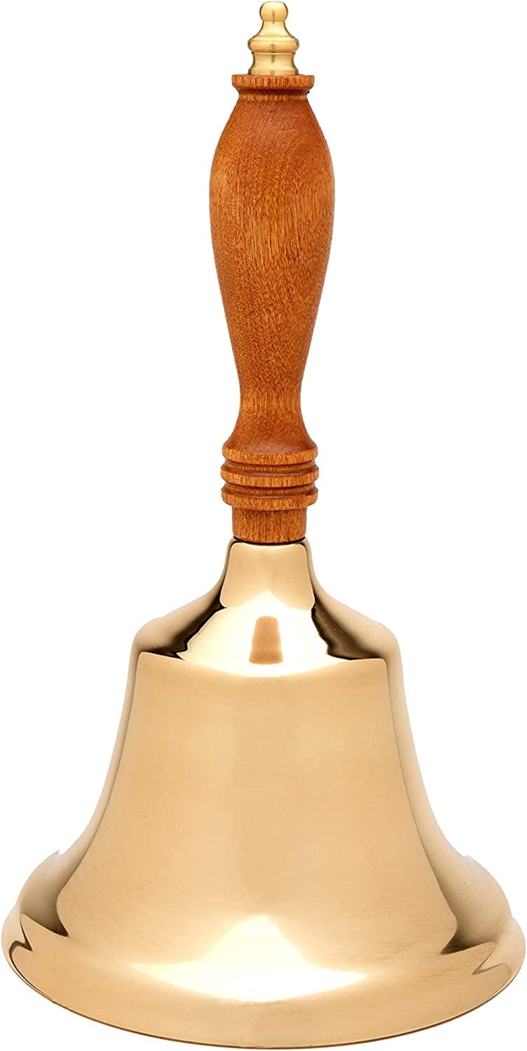 Bevin Bells Solid Brass Hand Bell | 10HB | New England Hardwood Handle ...