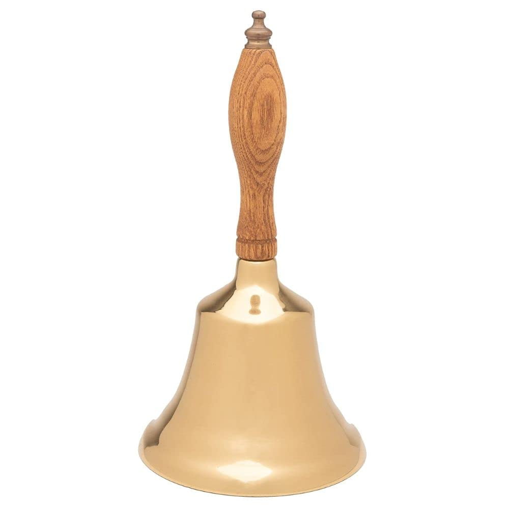 Bevin Bells Solid Brass Hand Bell | 8HB | New England Hardwood Handle ...