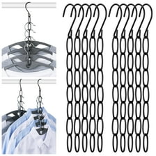 18Pcs Space Triangles Clothes Hanger Connectors Hooks for Organizer ...