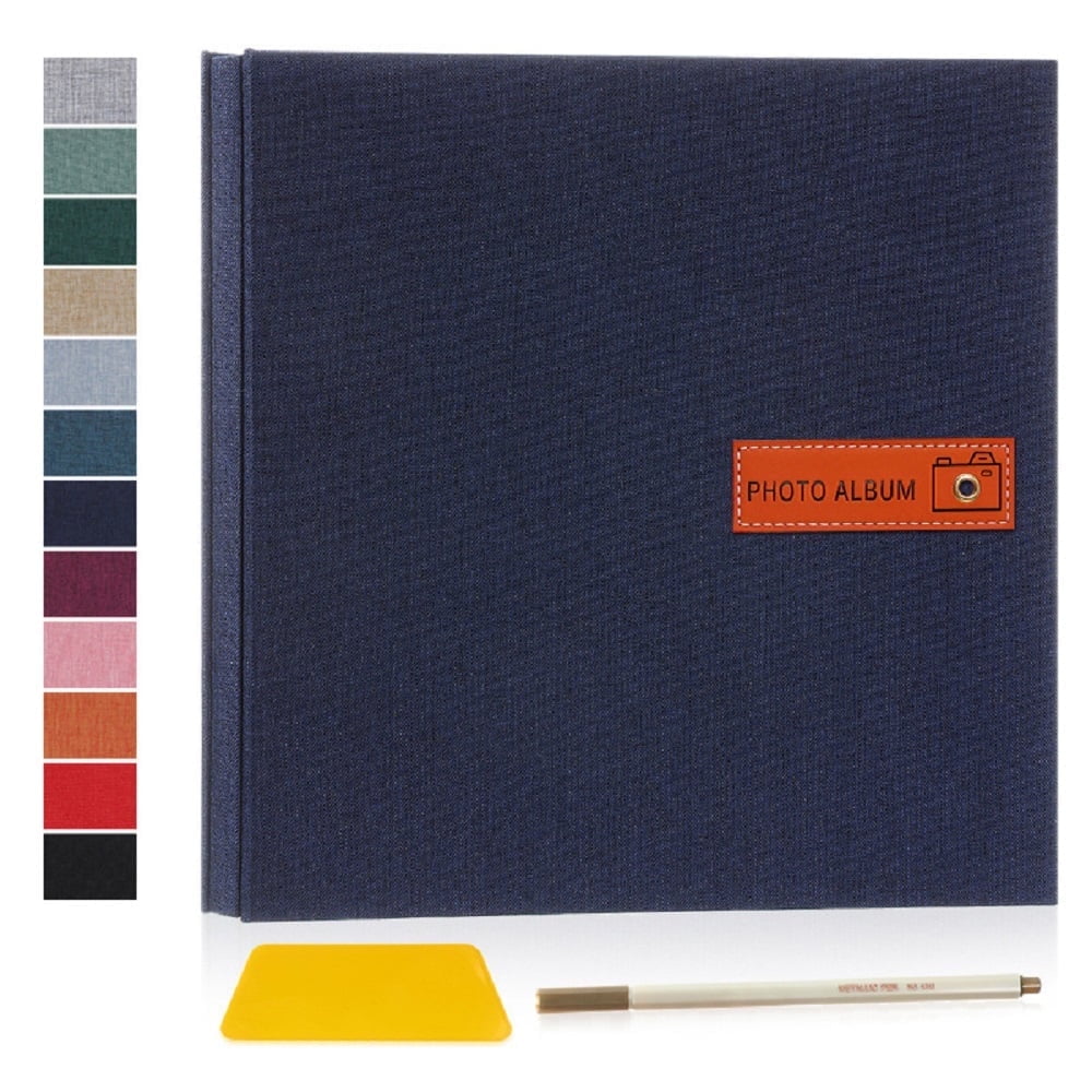 Bevtee 40 Pages Large Photo Album Self Adhesive 4x6 5x7 8x10 Scrapbook ...