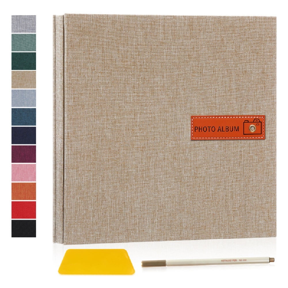 Bevtee 60 Pages Large Photo Album, Self-Adhesive, 4x6 to 8x10 Scrapbook ...