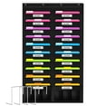 Bevtee Hanging File Holder Organizer, Wall Storage 20+6 Pocket Chart ...