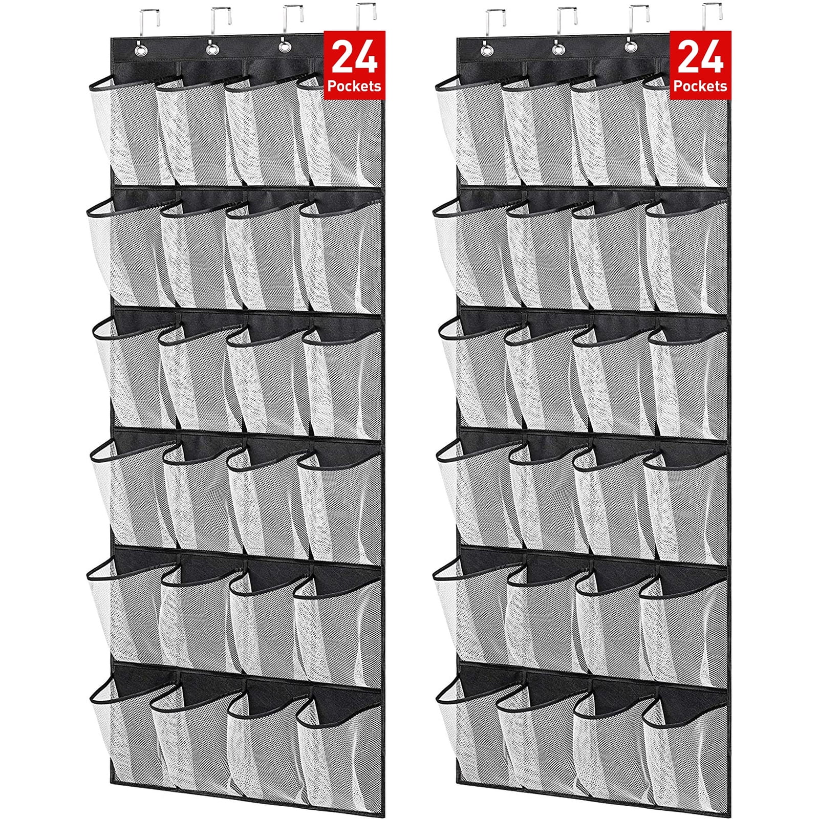 Bevtee Over The Door Shoe Organizer, 2 Pack Hanging Shoe Organizer with ...
