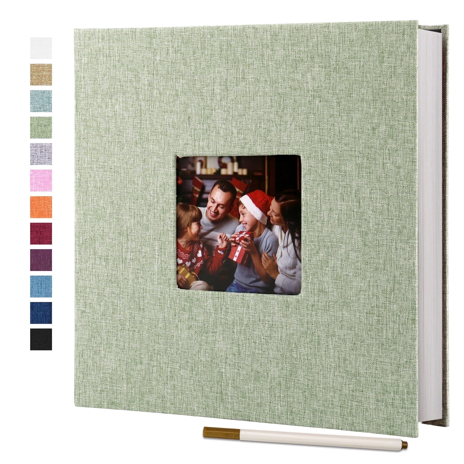 Bevtee Photo Album Self Adhesive 4x6 8x10 DIY Picture Scrapbook, 40 ...